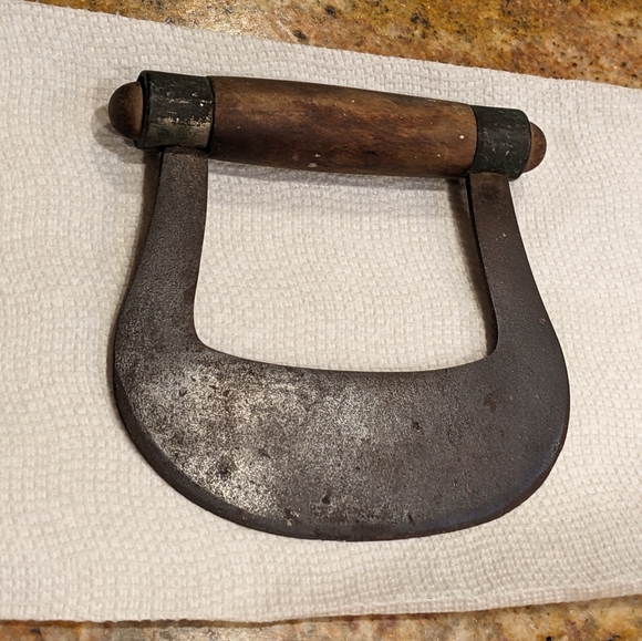 Kitchen | Antique Food Chopper Wood Handle Blade Chopper Cutter Kitchen ...